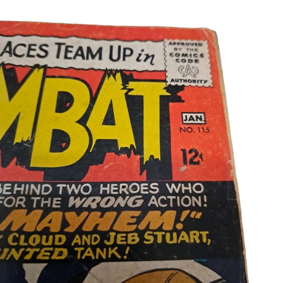 DC Comics | Art | Vintage Gi Combat 15 1966 Dc Comics Medal For Mayhem ...